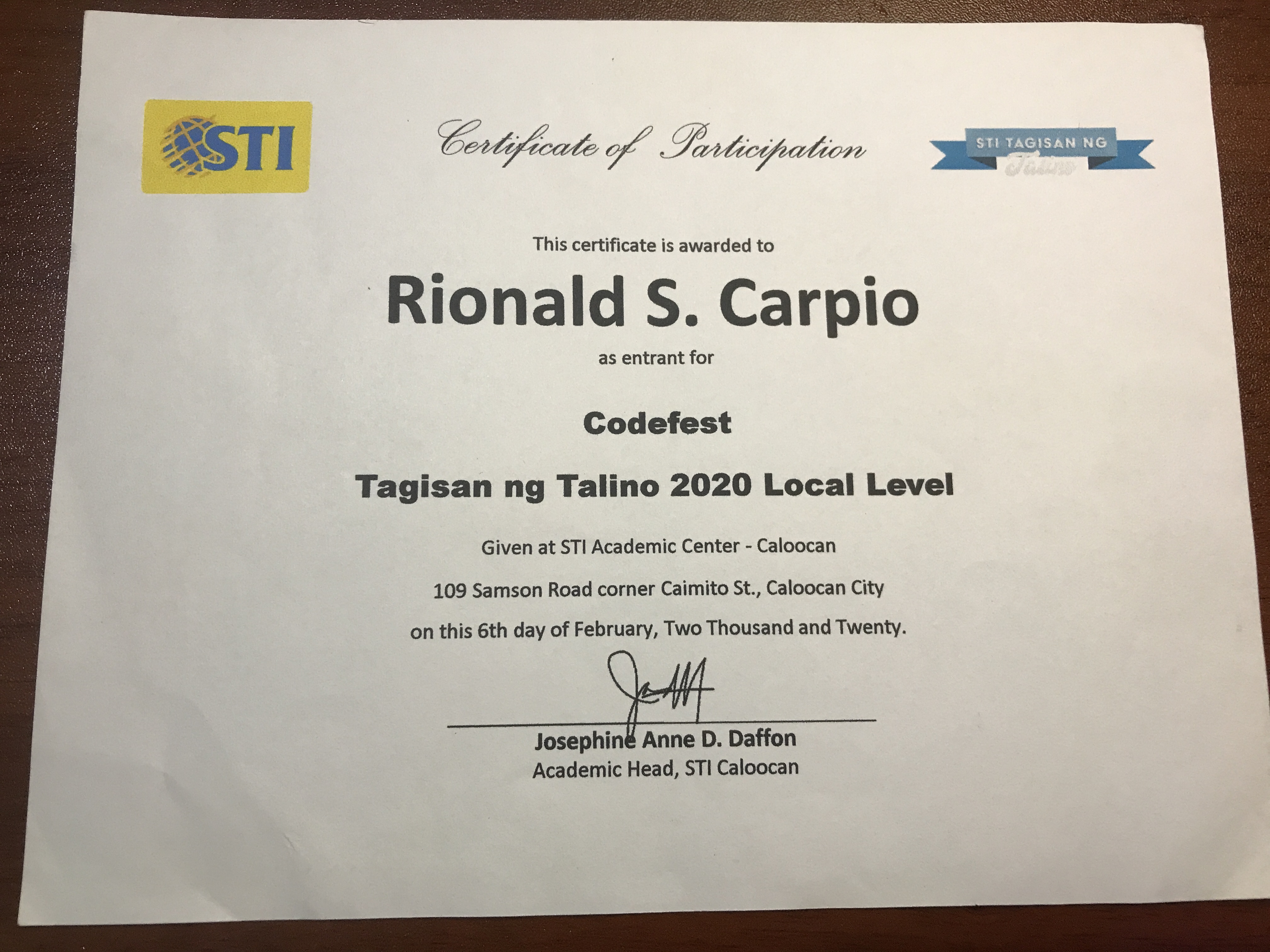 Rio Carpio | Portfolio